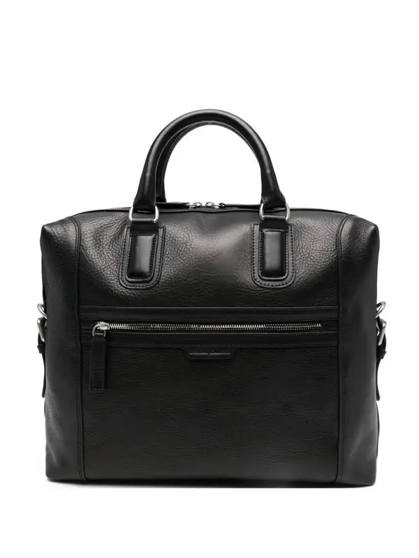Officine Creative Leather Briefcase - Black