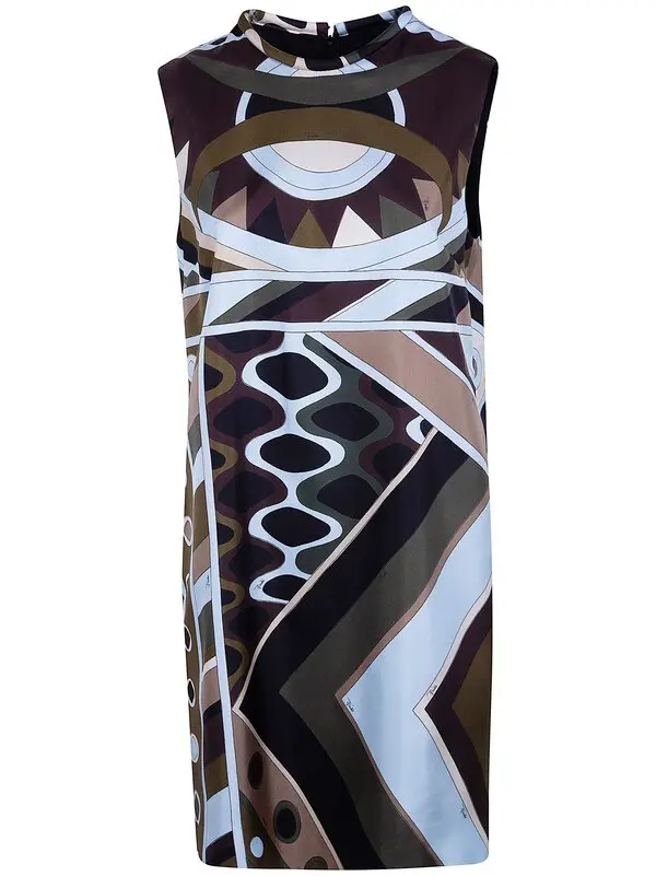 Emilio Pucci Silk Twill Midi Dress - Green