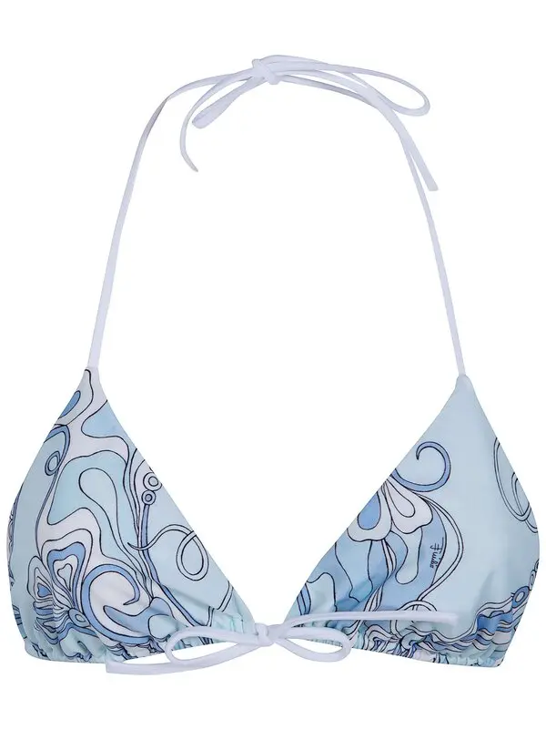 Emilio Pucci Lycra Swimwear Top - Blue