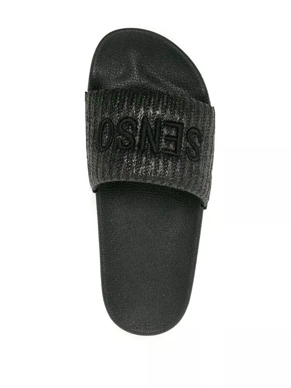 Senso Elly Ii Logo-embroidered Slides - Black