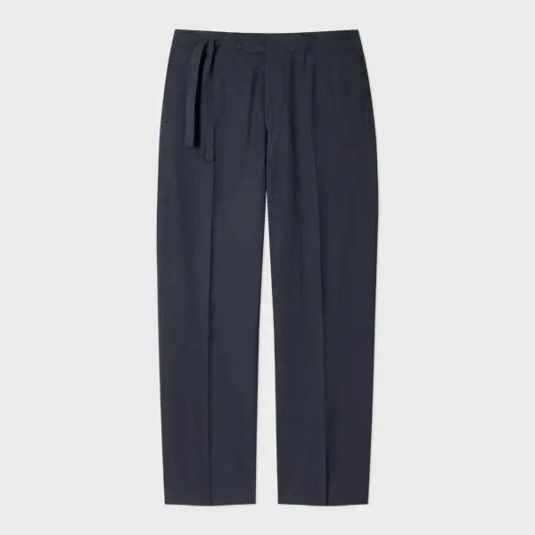 Paul Smith Cotton-lyocell Tie-waist Trousers