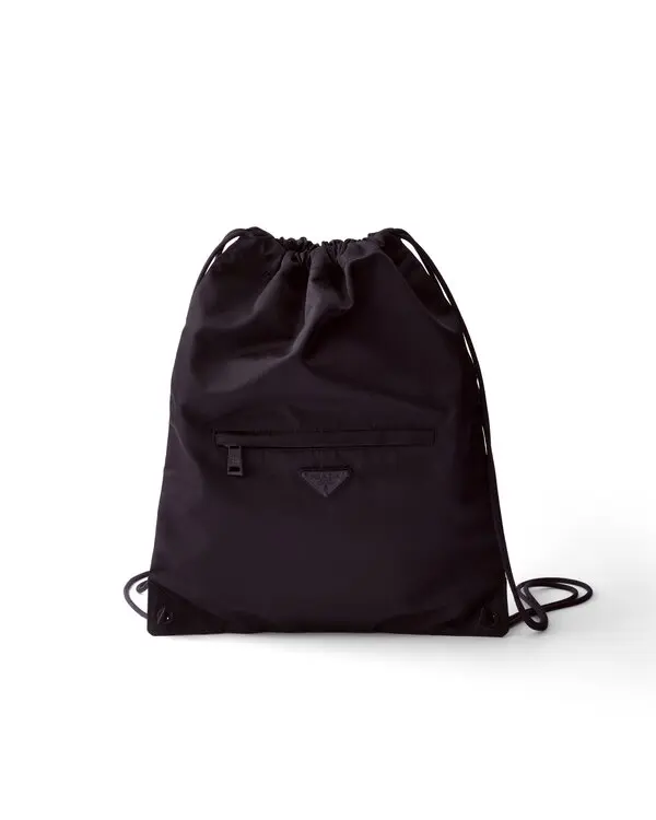 Prada Re-nylon Drawstring Backpack - Black