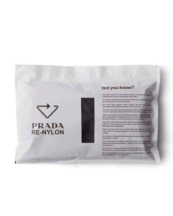 Prada Re-nylon Drawstring Backpack - Black