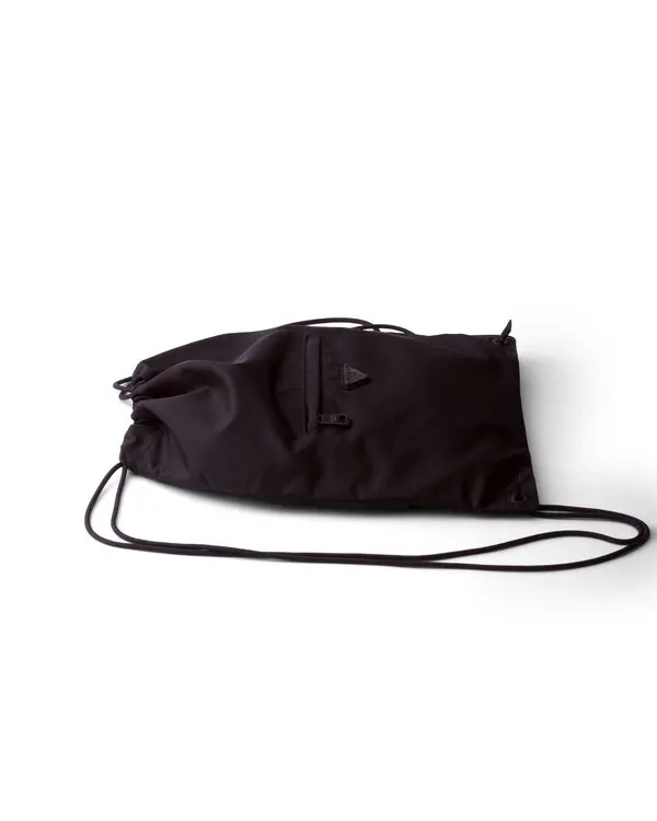 Prada Re-nylon Drawstring Backpack - Black