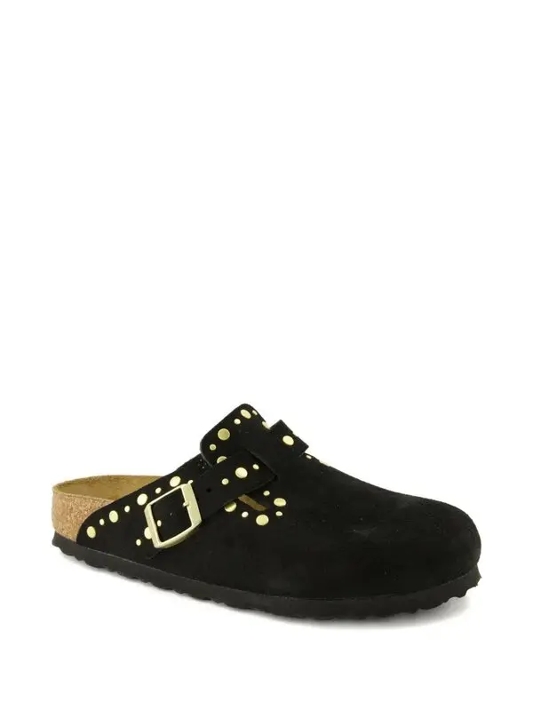 BIRKENSTOCK Boston Rivets Suede Mules