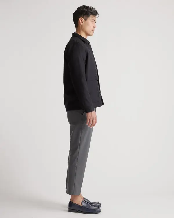 Quince Italian Wool Chore Jacket - Black