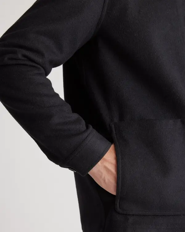 Quince Italian Wool Chore Jacket - Black