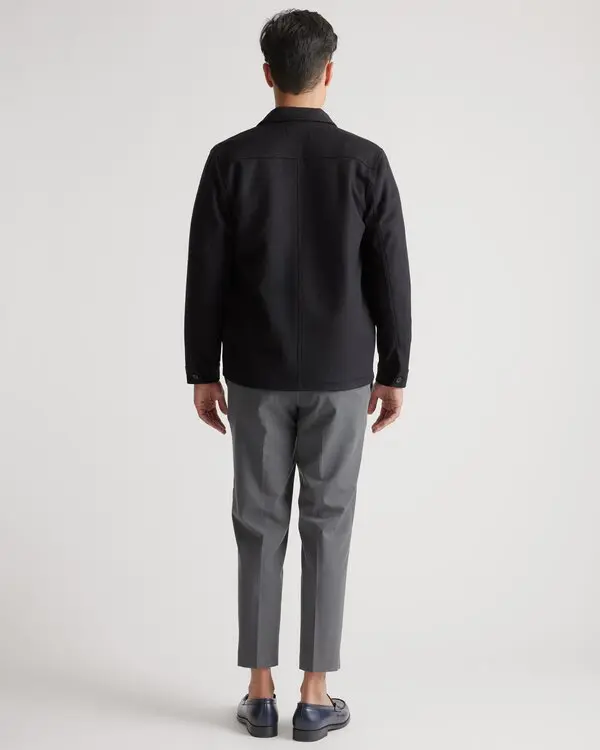 Quince Italian Wool Chore Jacket - Black