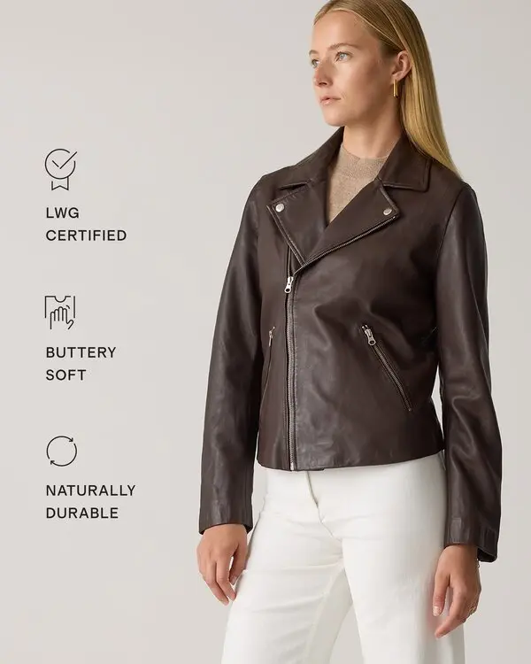 Quince Leather Biker Jacket