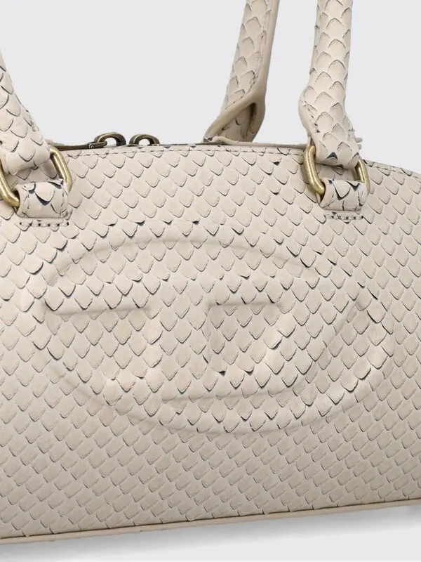 DIESEL® 1dr Dome Bag With Embossed Logo - White