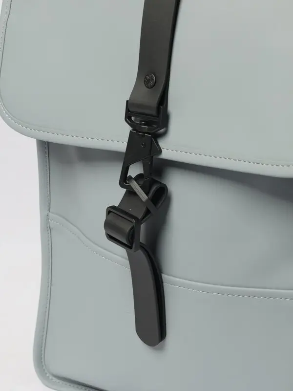 Rains Puffed Mini Backpack In Waterproof Pu - Grey