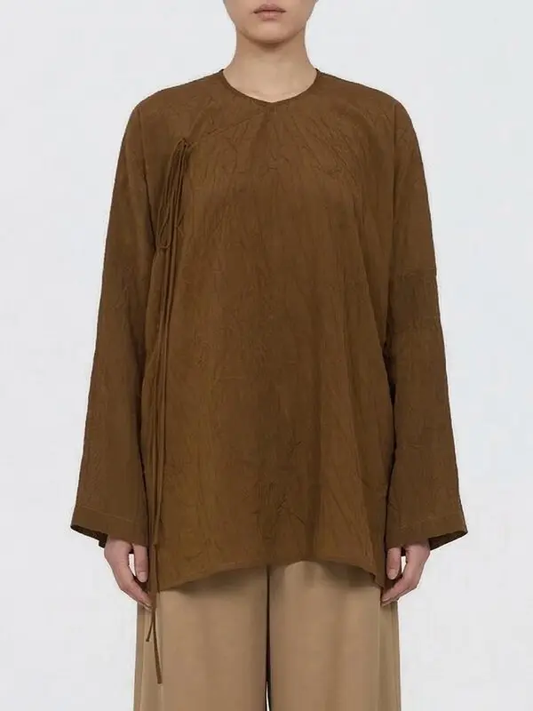 UMA WANG Textured Knit Top - Brown