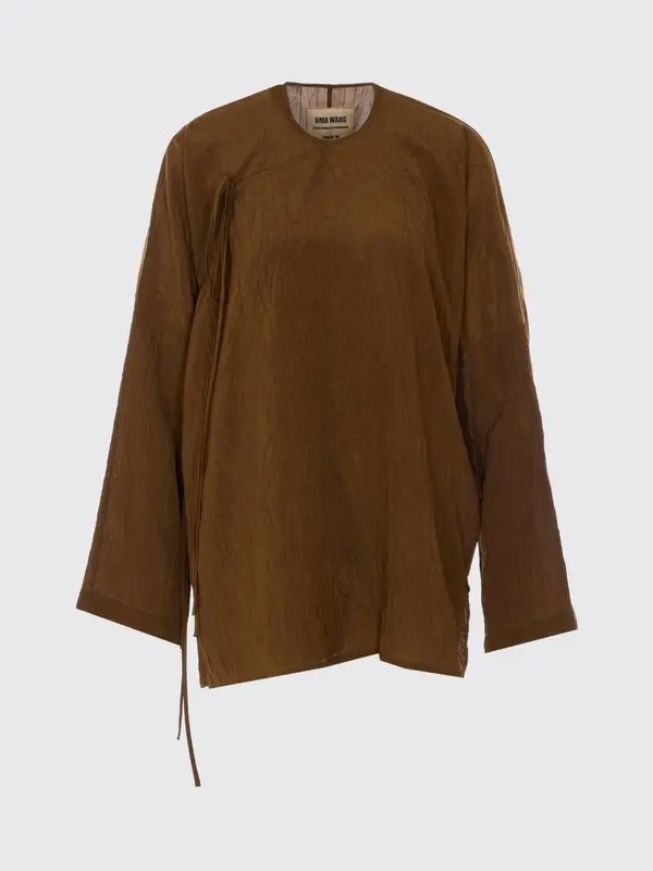 UMA WANG Textured Knit Top - Brown