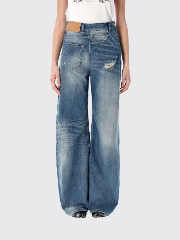 MAISON MARGIELA Distressed Wide Leg Jeans