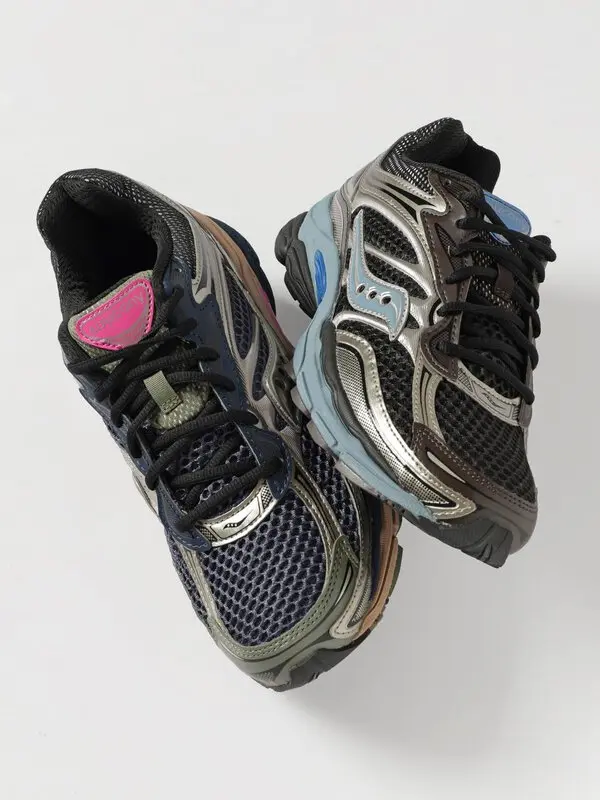 Saucony Progrid Omni Og Mesh And Rubber Sneakers - Blue