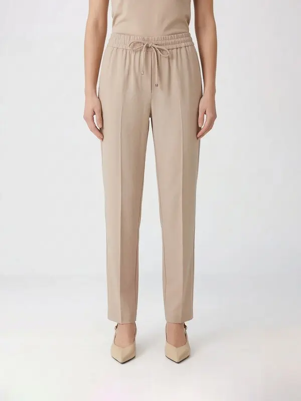 DONDUP Wide Leg Trousers - Beige