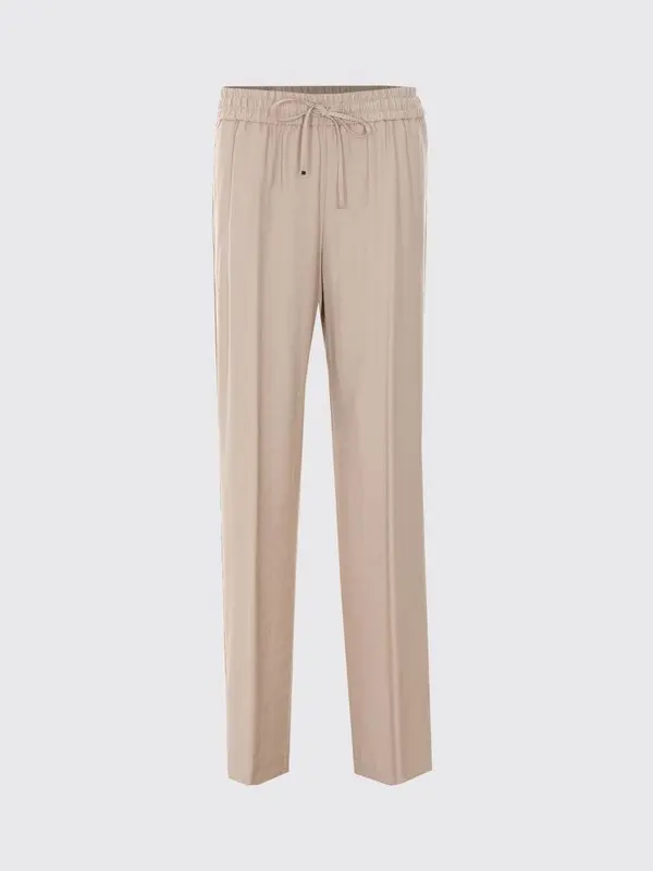 DONDUP Straight Viscose Blend Trousers - Beige