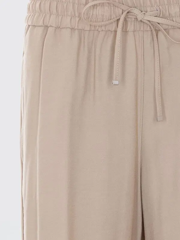 DONDUP Straight Viscose Blend Trousers - Beige
