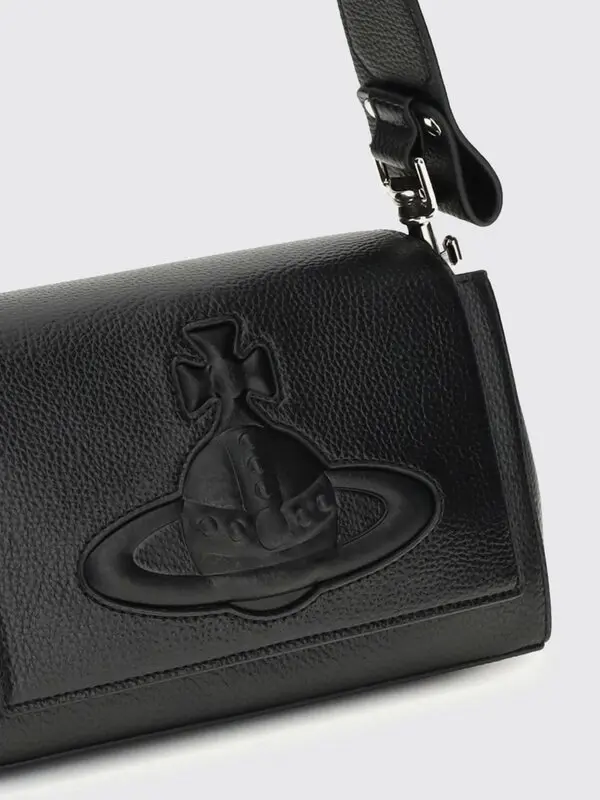 VIVIENNE WESTWOOD Medium Hazel Orb Shoulder Bag - Black