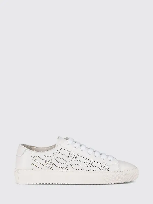 DOUCAL'S Perforated Leather Lace-up Sneakers