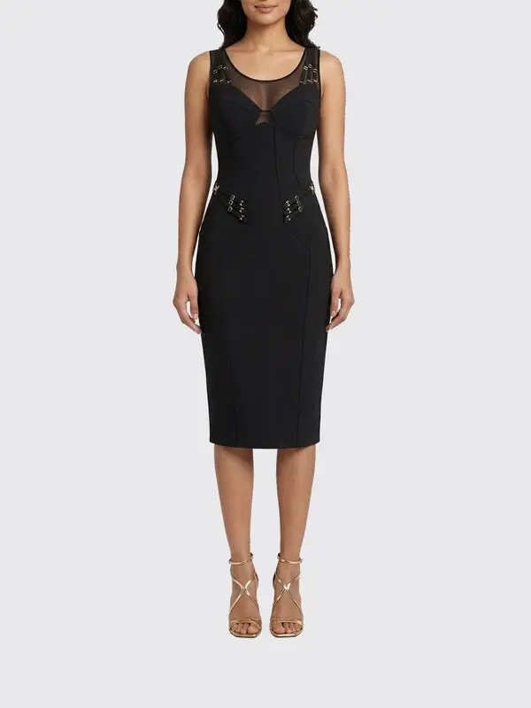 Elisabetta Franchi Jersey Bustier Dress - Black