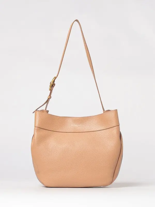 GIANNI CHIARINI Selena Hammered Leather Shoulder Bag