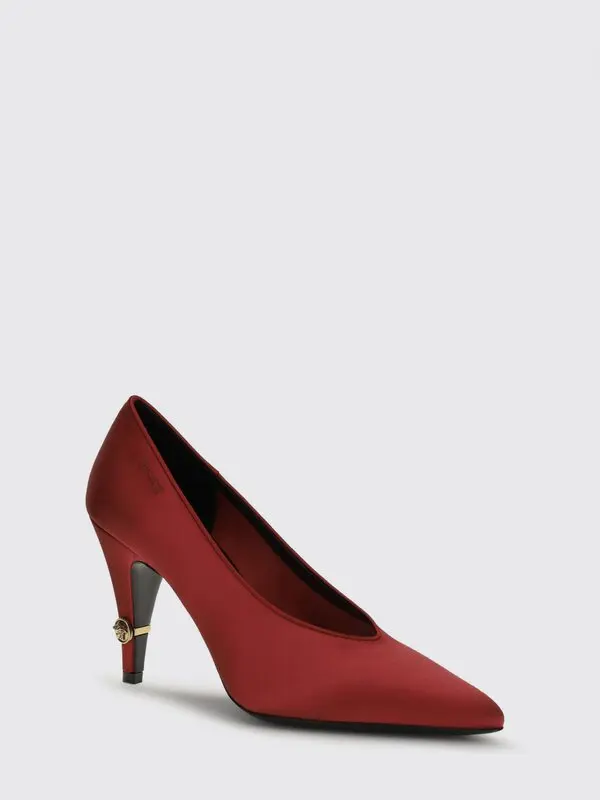 Versace Satin Pumps - Red