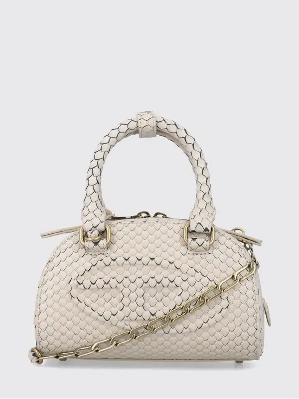 DIESEL® 1dr Dome Print Leather Bag - White