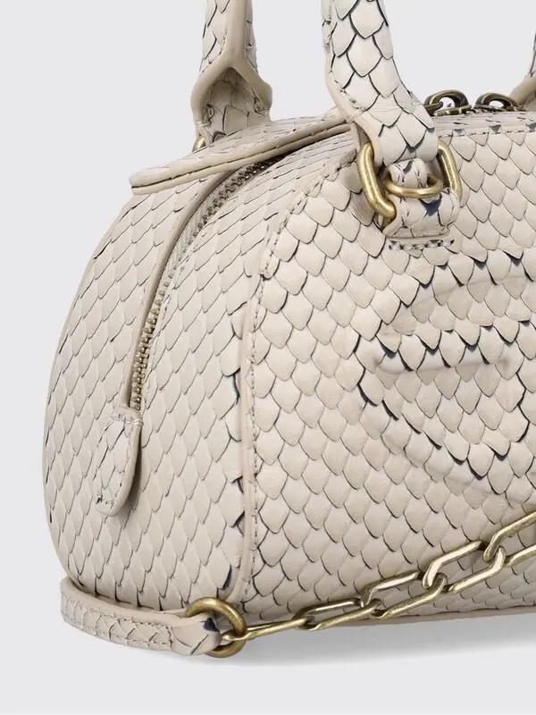 DIESEL® 1dr Dome Print Leather Bag - White