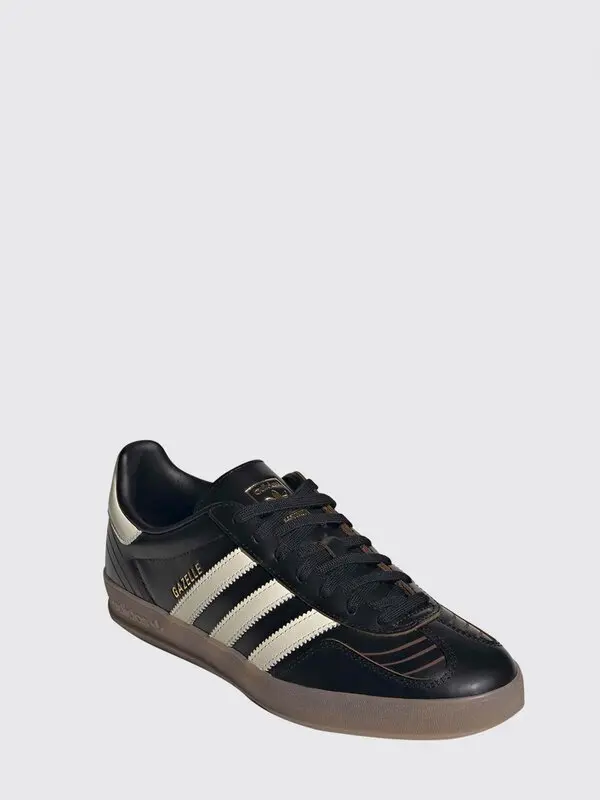 ADIDAS ORIGINALS Gazelle Indoor Leather Sneakers - Black