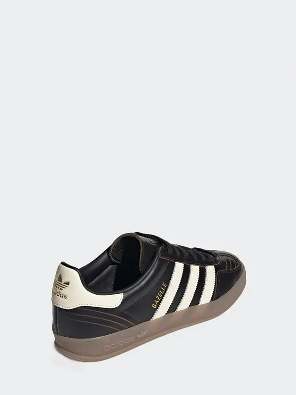 ADIDAS ORIGINALS Gazelle Indoor Leather Sneakers - Black