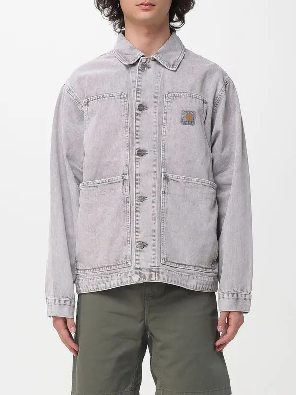 Carhartt Work In Progress Cotton Denim Jacket - Grey