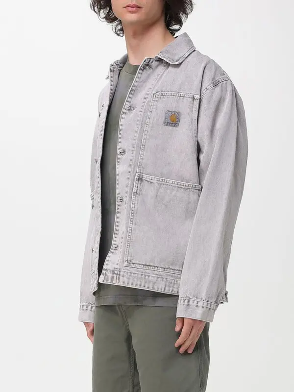Carhartt Work In Progress Cotton Denim Jacket - Grey