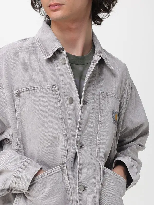 Carhartt Work In Progress Cotton Denim Jacket - Grey