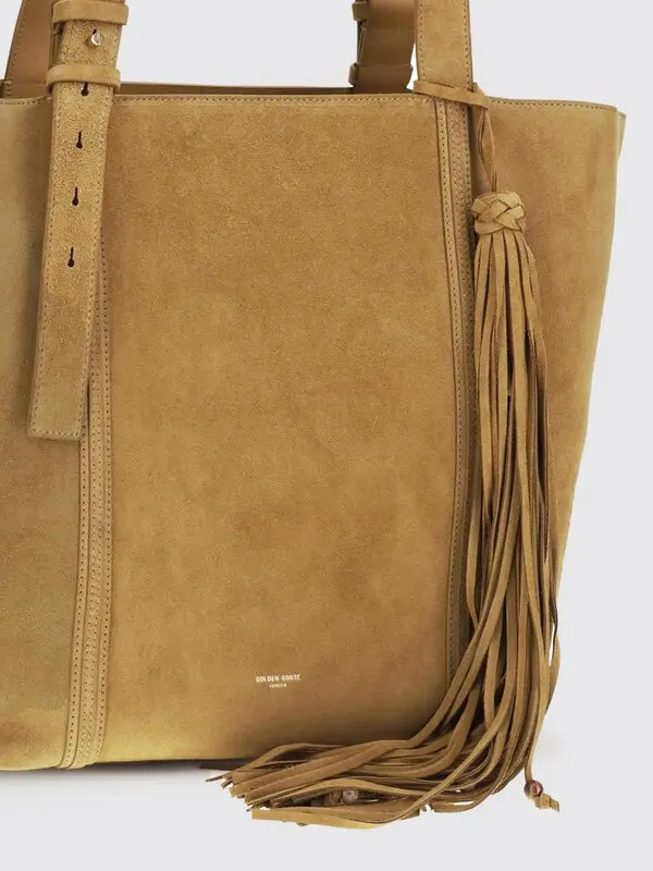 GOLDEN GOOSE Suede Tote Bag - Camel