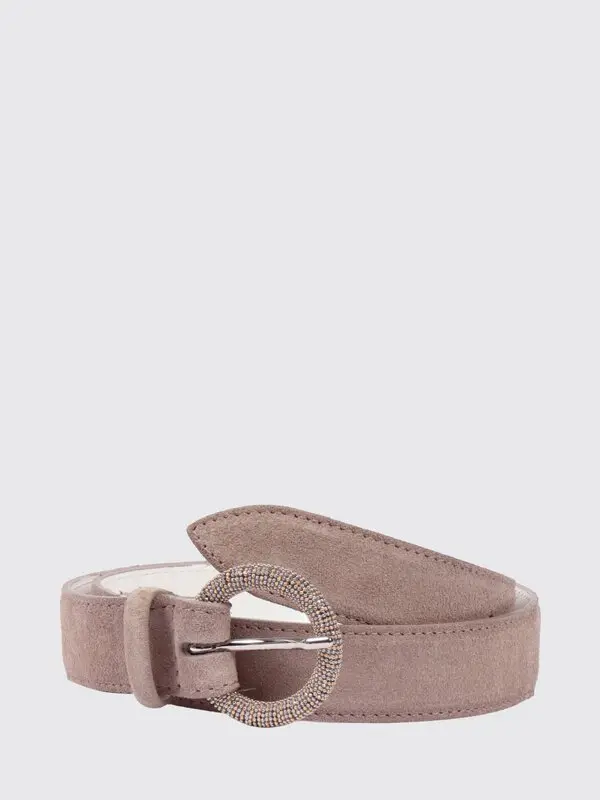 ORTIGNI Embellished Belt - Beige