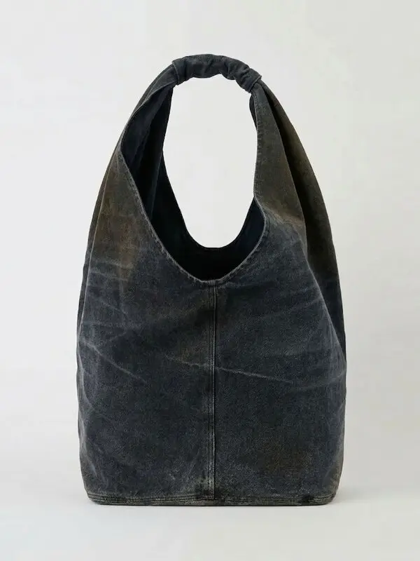 Our Legacy Drip Bag Nebula In Used Denim - Grey