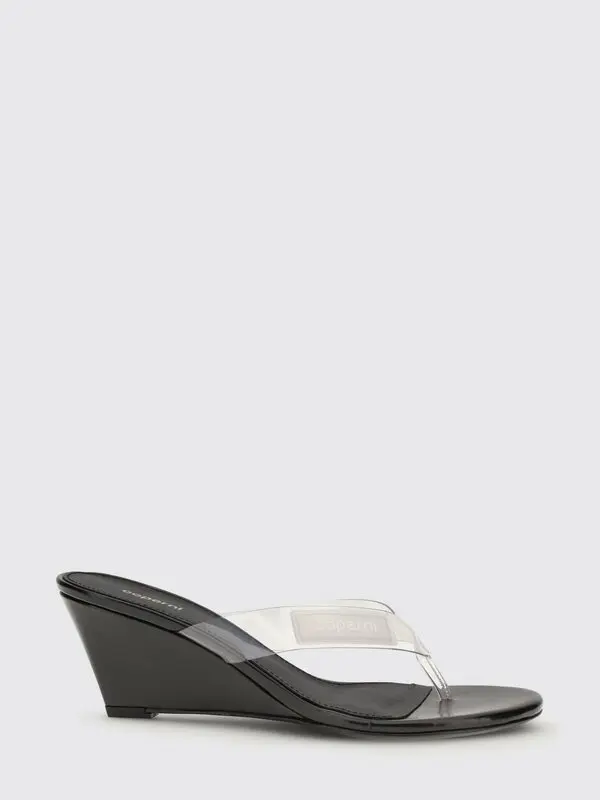 Coperni Pvc Lift Wedge Sandals - Transparent