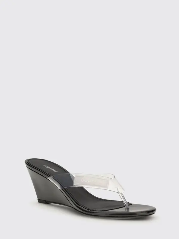 Coperni Pvc Lift Wedge Sandals - Transparent