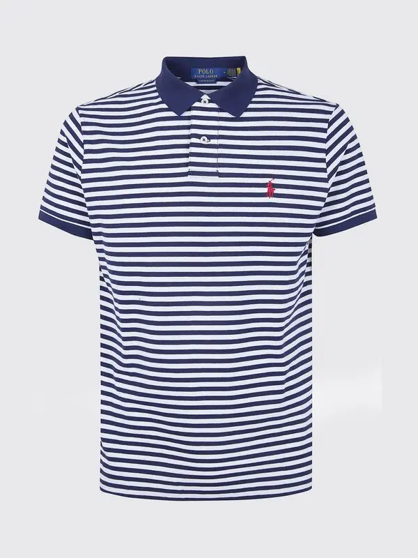 Polo Ralph Lauren Striped Cotton Polo Shirt With Logo