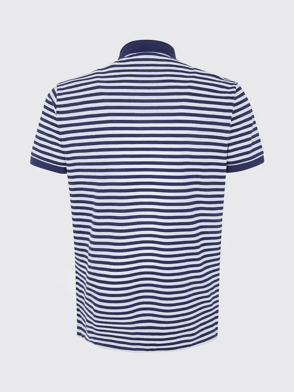 Polo Ralph Lauren Striped Cotton Polo Shirt With Logo