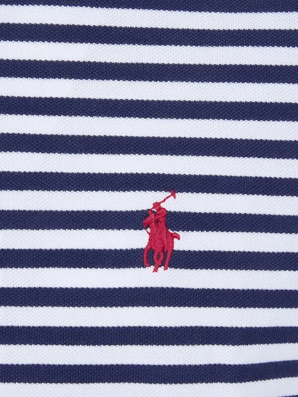 Polo Ralph Lauren Striped Cotton Polo Shirt With Logo