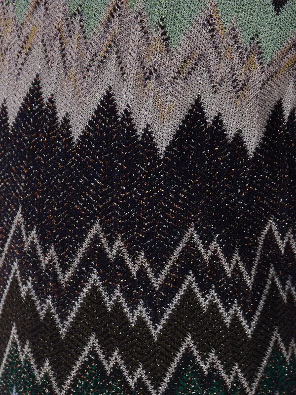 Missoni Viscose Lurex Zig-zag Motif Trousers