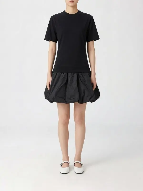 PATOU Cotton Mini Dress With Balloon Shape