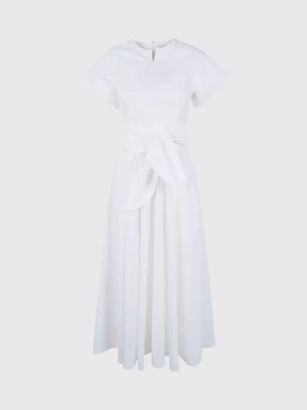 PATOU Cotton Poplin Midi Dress - White