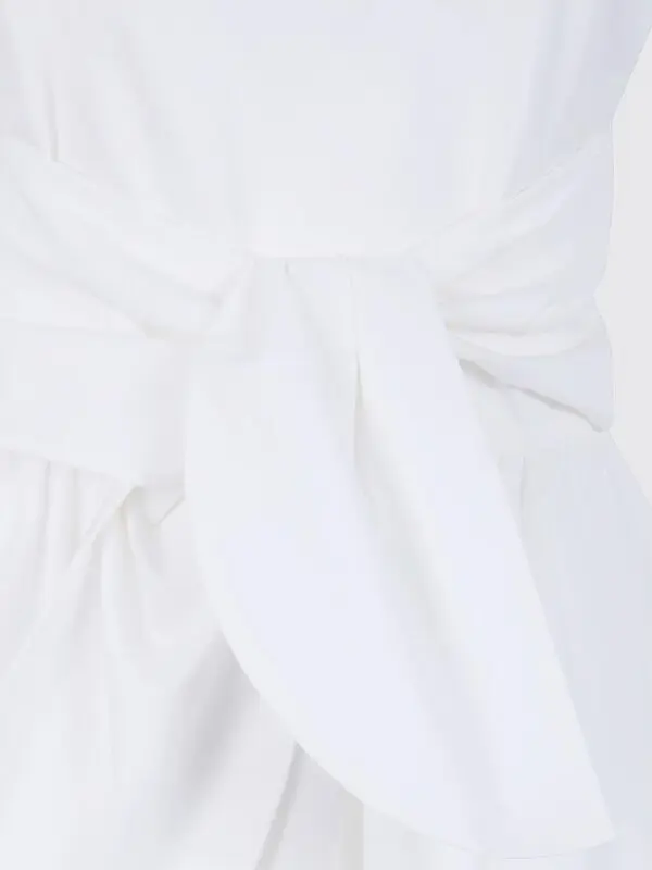 PATOU Cotton Poplin Midi Dress - White