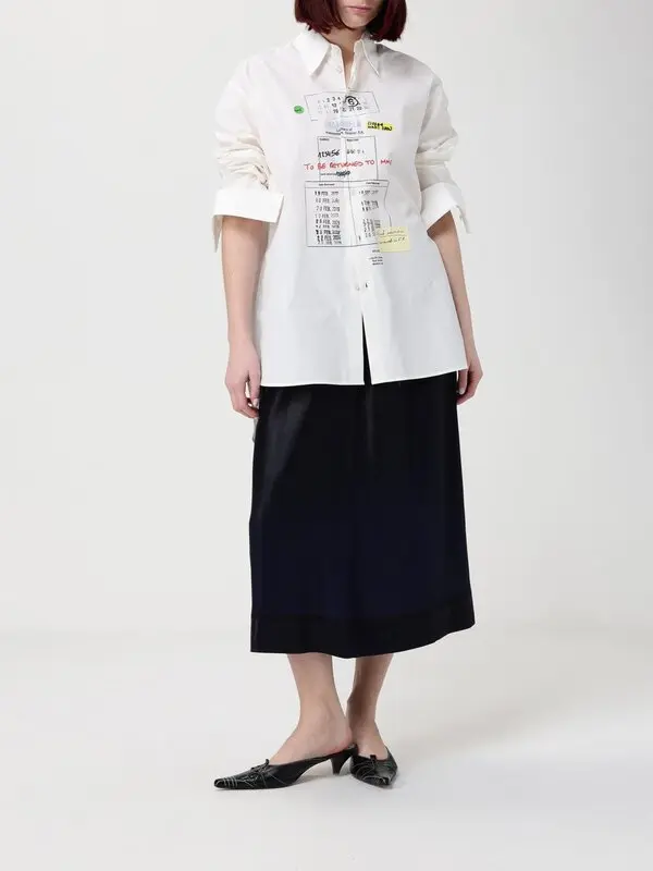 MAISON MARGIELA Graphic Print Cotton Shirt