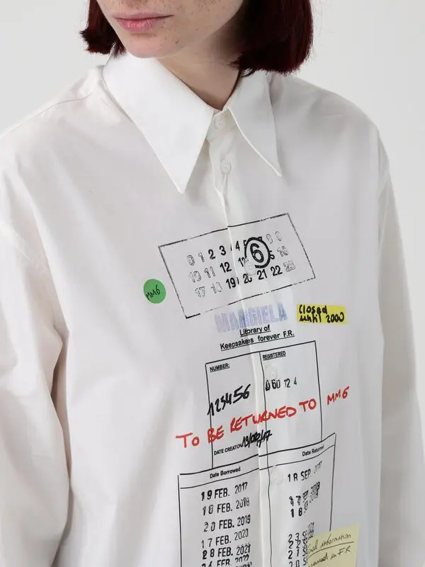 MAISON MARGIELA Graphic Print Cotton Shirt