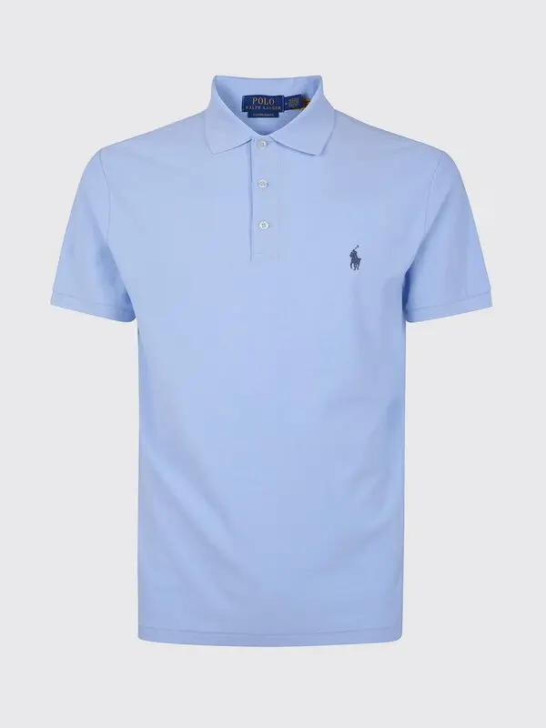 Polo Ralph Lauren Cotton Polo Shirt With Logo - Blue