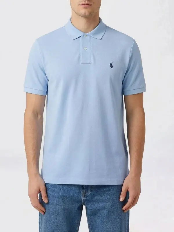 Polo Ralph Lauren Cotton Polo Shirt With Logo - Blue